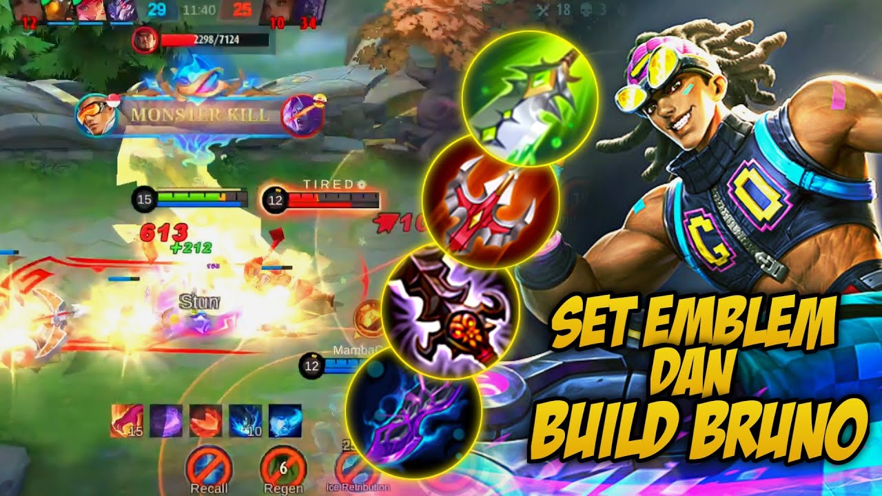 Susunan Emblem bruno - Item bruno Tersakit - Build Bruno Paling Sakit ...