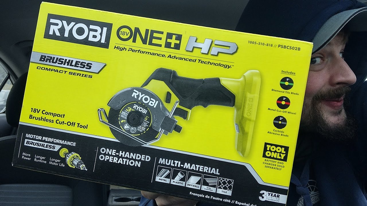 Unboxing 18v Compact Brushless Cut-Off Tool by Ryobi Product Review ...
