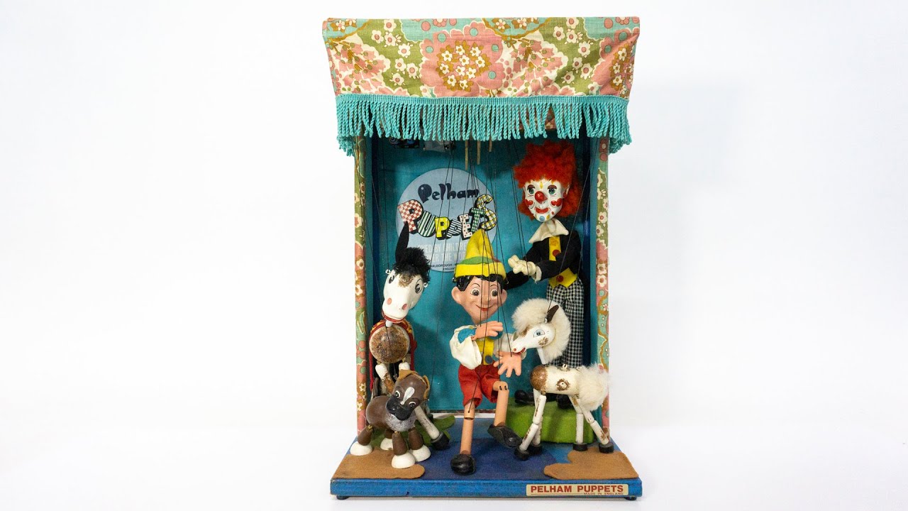 Pelham Puppets Toyshop Display Puppet Theatre - YouTube