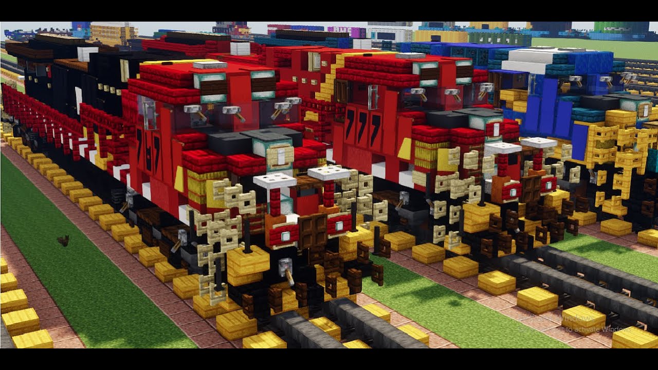 minecraft AWVR 777 & 767 runway train from the movie unstoppable ...