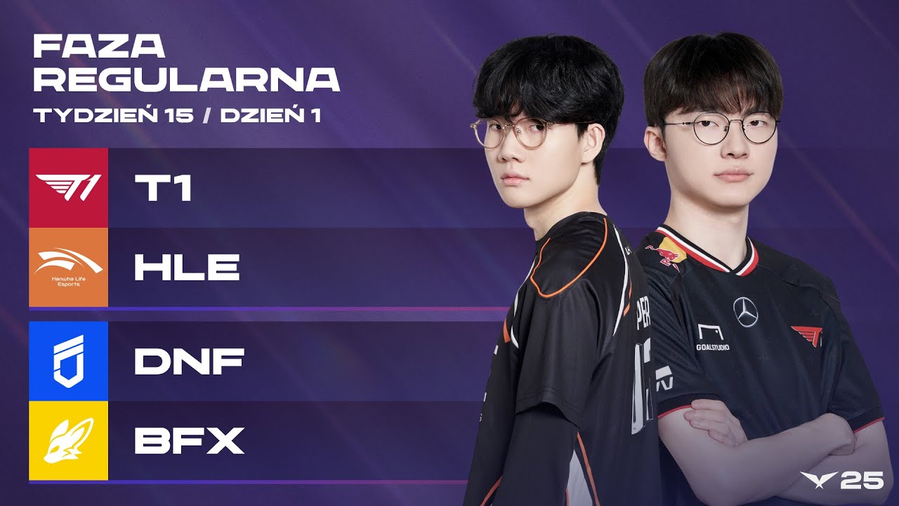 T1 vs HLE | DNF vs BFX | LCK 2025 | Bo3 Fearless | #LeagueOfLegends #LCK - YouTube