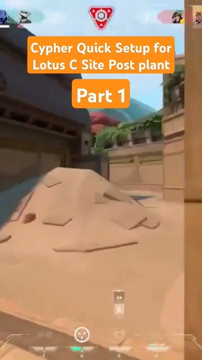 Cypher Quick Setup for Lotus C Site Post plant #valorant #valorantclips #valorantgaming #shorts ...