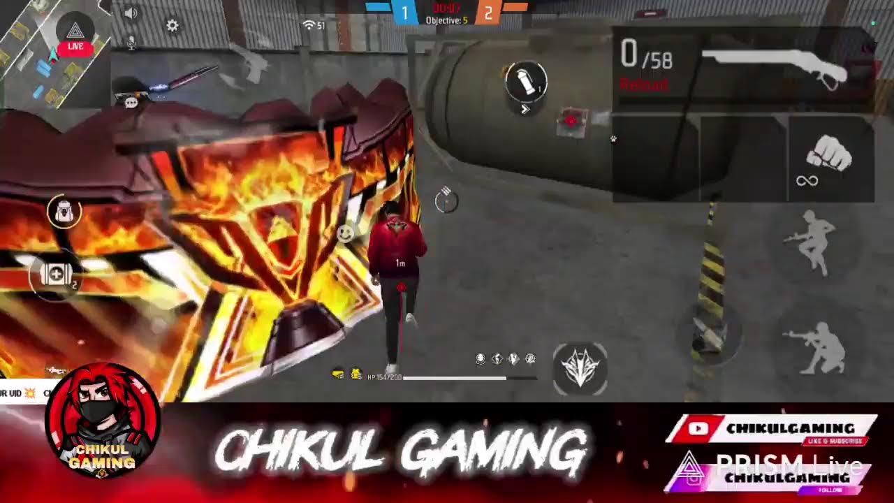 🔴 CHIKUL GAMING IS LIVE 🚀 REACTION UID CHECK ⚡ COSTUM GAMEPLAY 💥 #live ...
