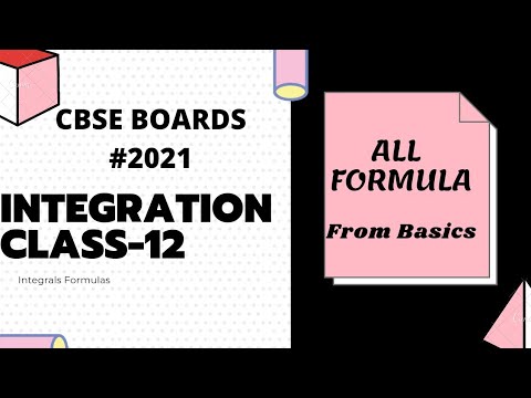 Integration class 12 | Integration formulas from basics - YouTube