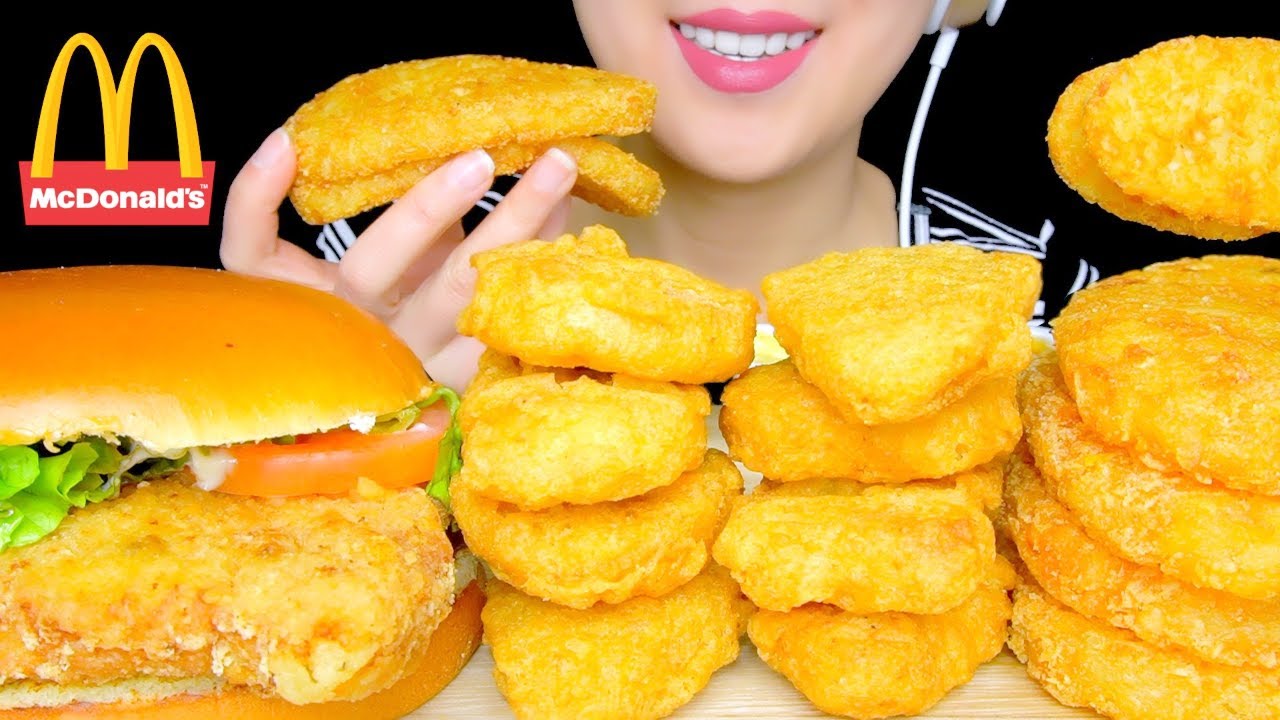 Asmr Mcdonalds Chicken Sandwich Chicken Nuggets Hash Browns