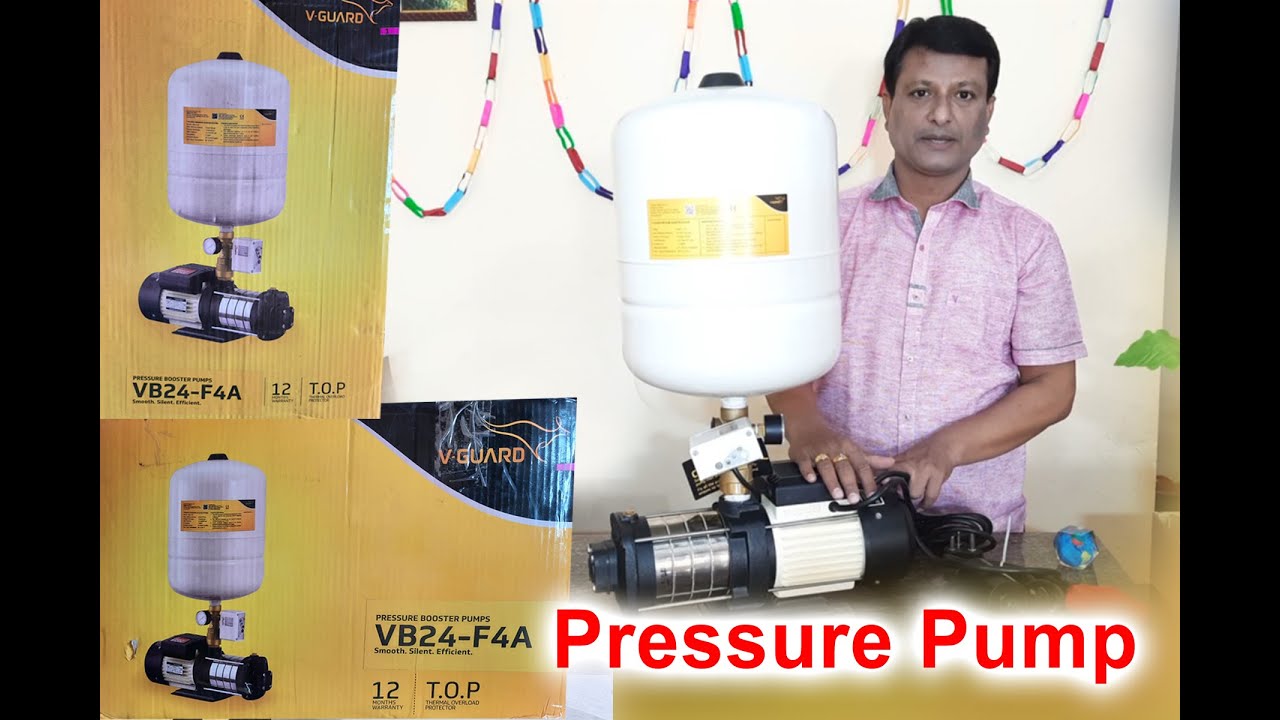 V GUARD Pressure Booster Pump ll VB24-F4A ll SRS TECHNIC - YouTube