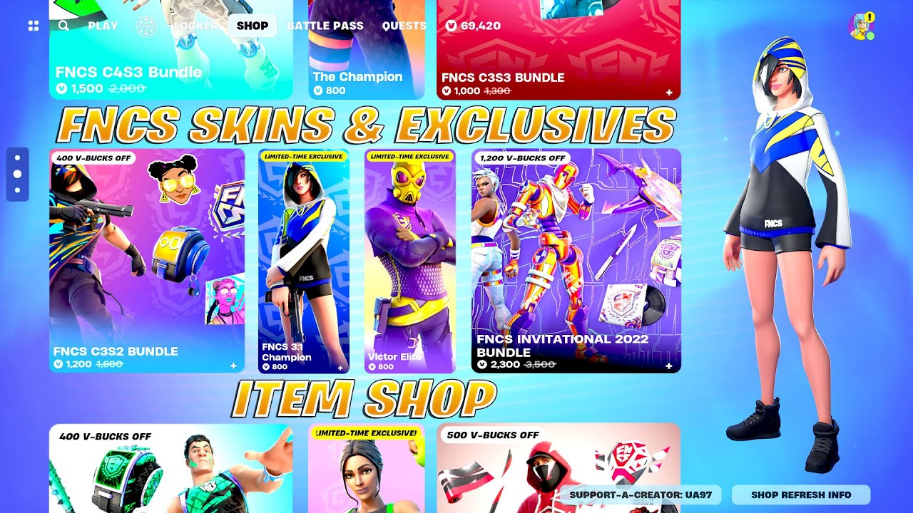 All FNCS Exclusives in Fortnite! - YouTube