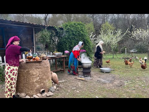 Tandurda keramiki jamda guzy çorbasyny bişirmegiň adaty däl usuly