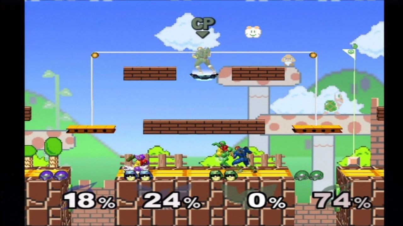 Super Smash Bros. Melee- CPU Level 9 Team Match 3 - YouTube
