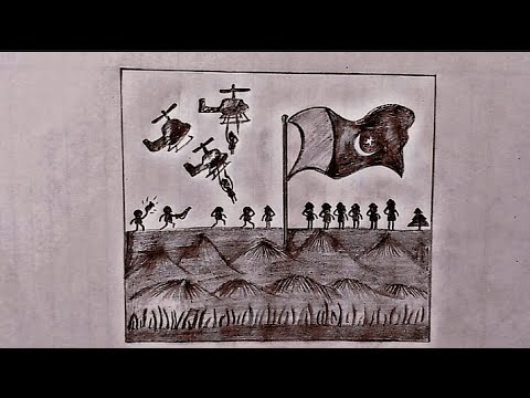 How to draw a 6 September 2022 Pakistan Defense Day Drawing Scenery ...