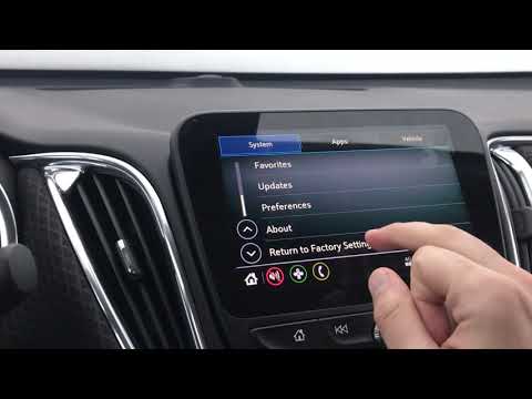 How to reset your settings on a Chevrolet MyLink radio.