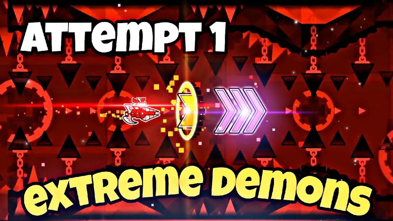 haciendo 1 INTENTO por cada extreme demon COMPLETADO - YouTube