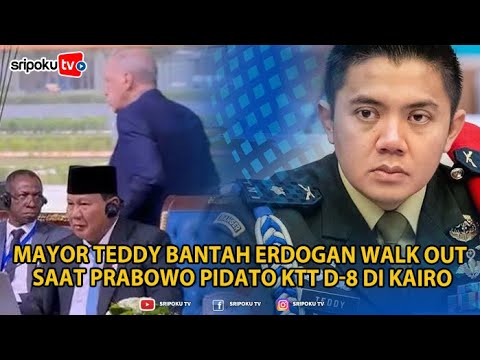 🔴 Mayor Teddy Bantah Erdogan Walk Out saat Prabowo Pidato KTT D-8 di Kairo, Kedubes Turki Buka ...
