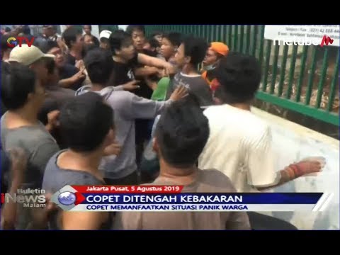 Nekat Copet Ponsel saat Kebakaran, Pelaku Babak Belur Diamuk Warga - BIM 05/08