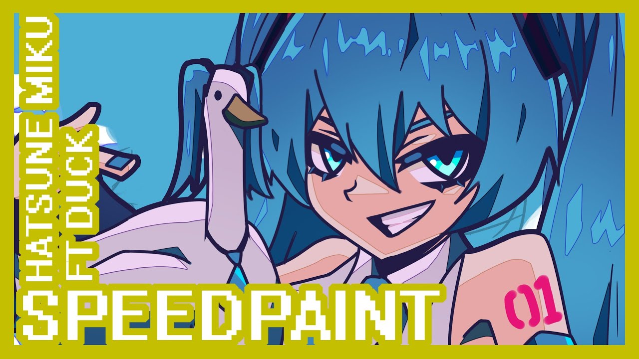 Draw with me:💙 Hatsune Miku Ft Hatsune Ducku💙 - YouTube