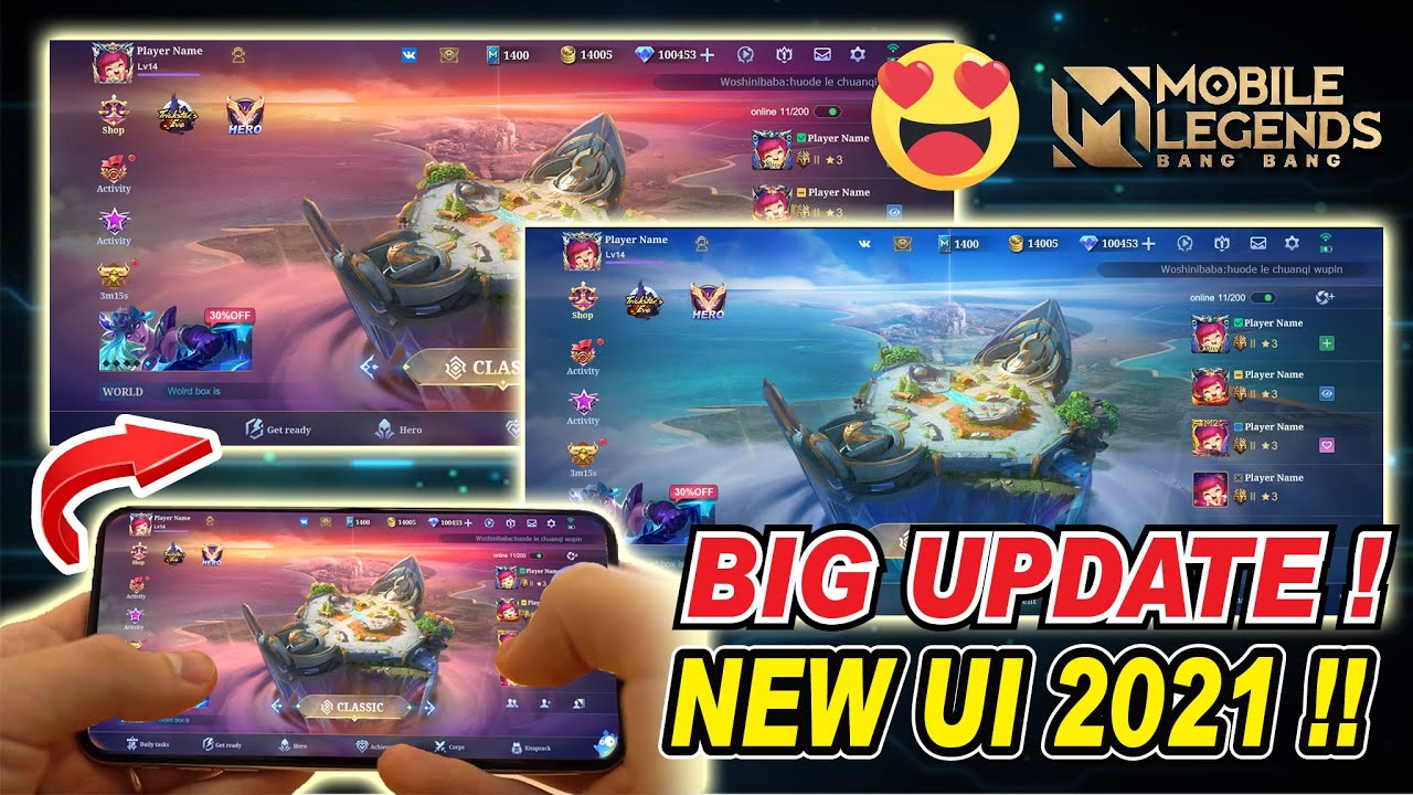 NEW UI Mobile legends Bang Bang 3.0 update 2021 | upcoming layout ...