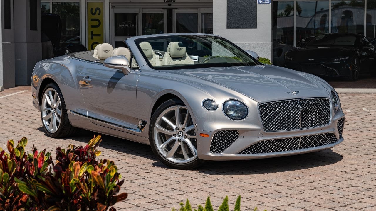 2022 BENTLEY CONTINENTAL GTC IN SILVER OVER CREAM INTERIOR - YouTube