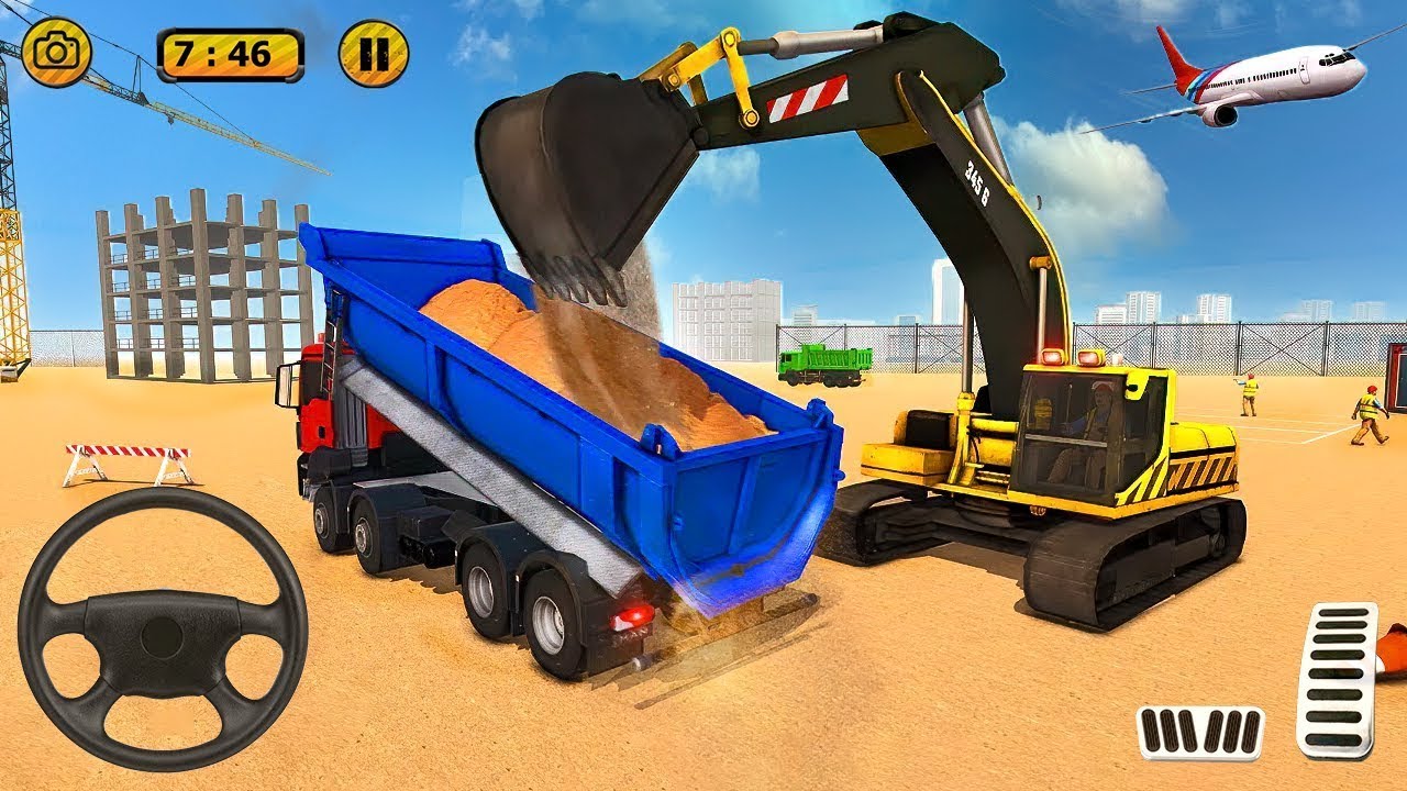 Heavy Construction Simulator Game - Excavator Crane Games #2 - Android ...