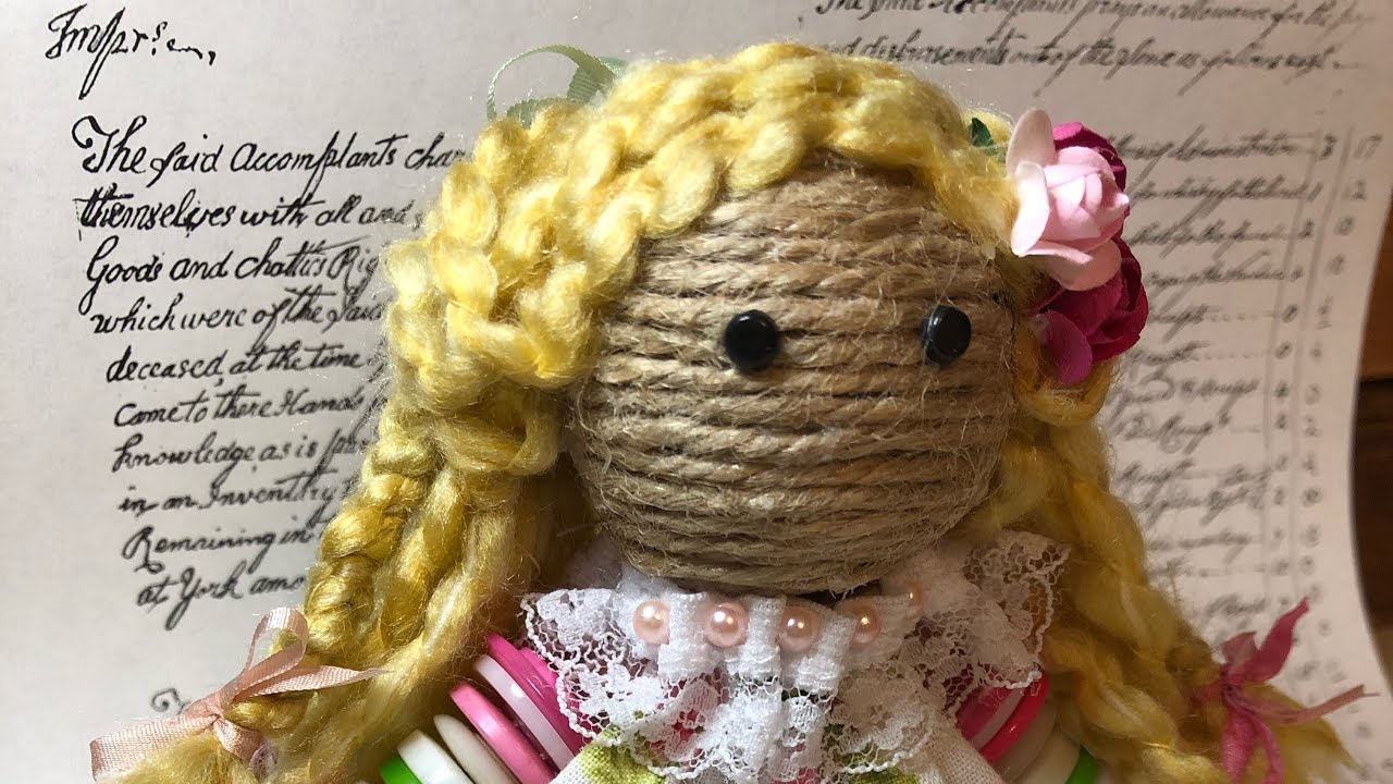 Button Doll tutorial part 4-5 - YouTube