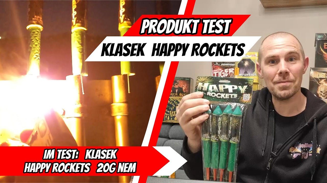 PYRO Test /// Klasek - Happy Rockets - YouTube