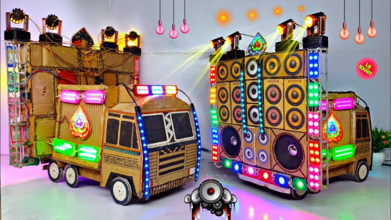 Mini Tractor Dj Setup | how to make mini djsetup with cardboard Making ...