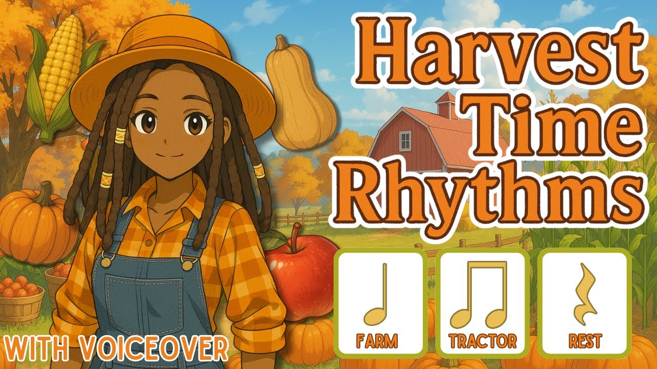 Harvest Time Rhythms | Fall Time | Music Rhythm Play Along - YouTube