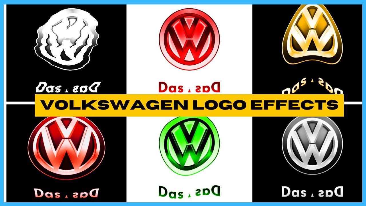 (PARODY) NEW & OLD VOLKSWAGEN DAS AUTO LOGO ANIMATION IN DIFFERENT ...