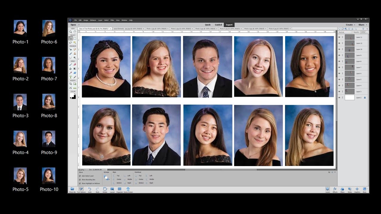 Individually Separate School Class Yearbook Photos - YouTube