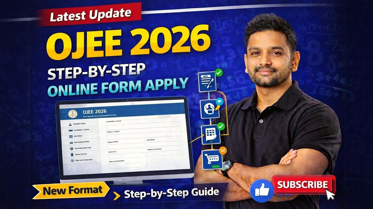 step by step OJEE 2026 online form fill up process as per new format ...
