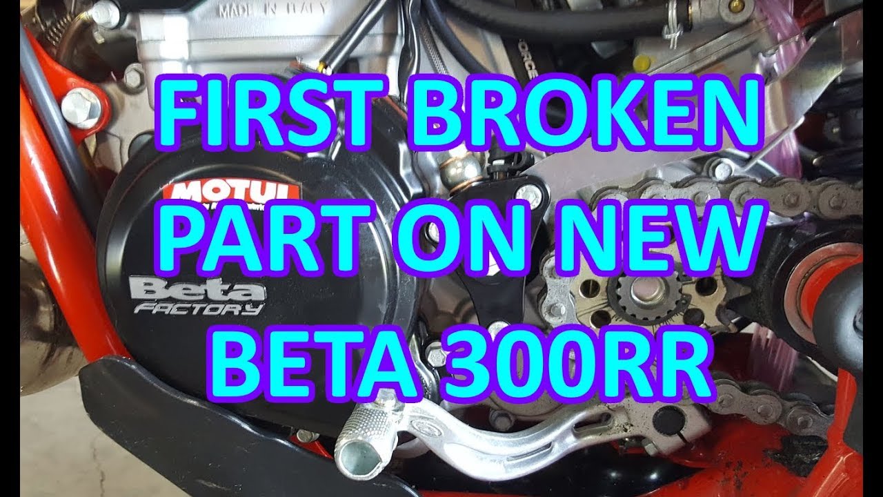 2018 Beta 300RR broken speedo mount - YouTube