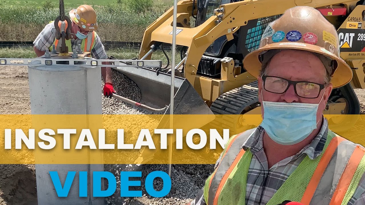 Precast Light Pole Base Installation (Installation Video) - YouTube