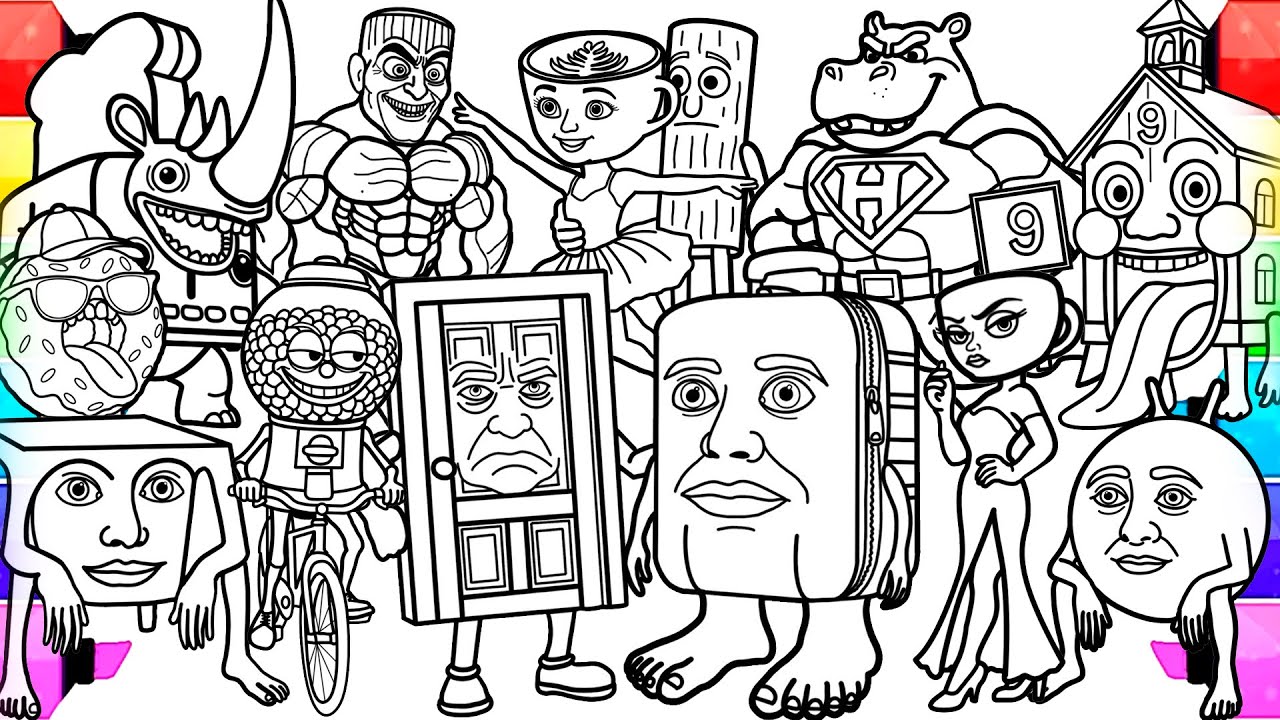 TOP Italian Brainrot New Coloring Pages / How To Color All New Brainrot ...