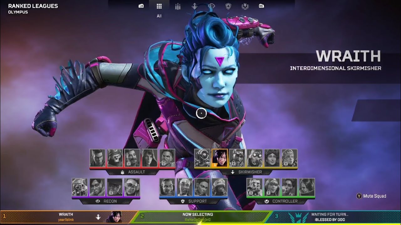 Apex Legends Ranked Highlights Wraith - YouTube