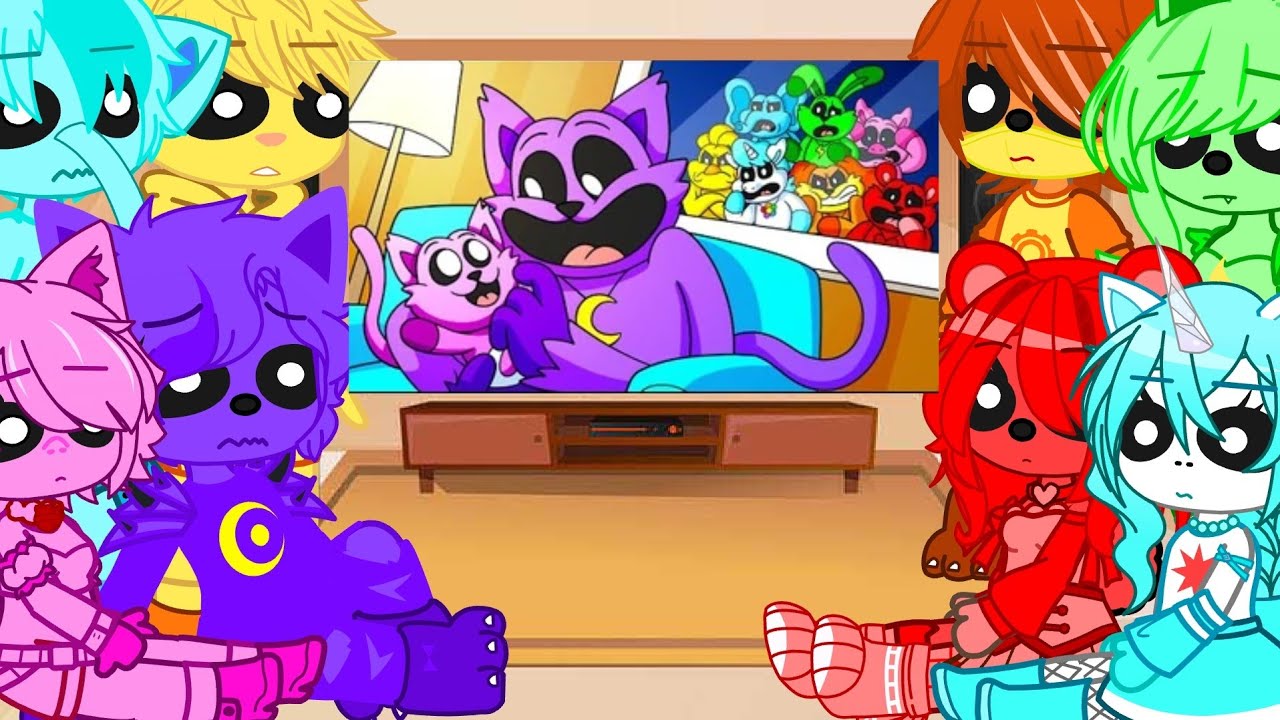 Poppy Playtime Chapter 3 Smiling Critters React To Catnap Has Kittens ...