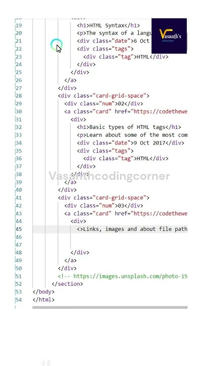 Blog Post Card Layout for HTML & CSS #html #css - YouTube