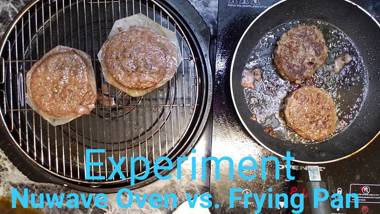 80/20 Burger Patties. Skillet vs. Nuwave Infrared Oven Experiment - YouTube