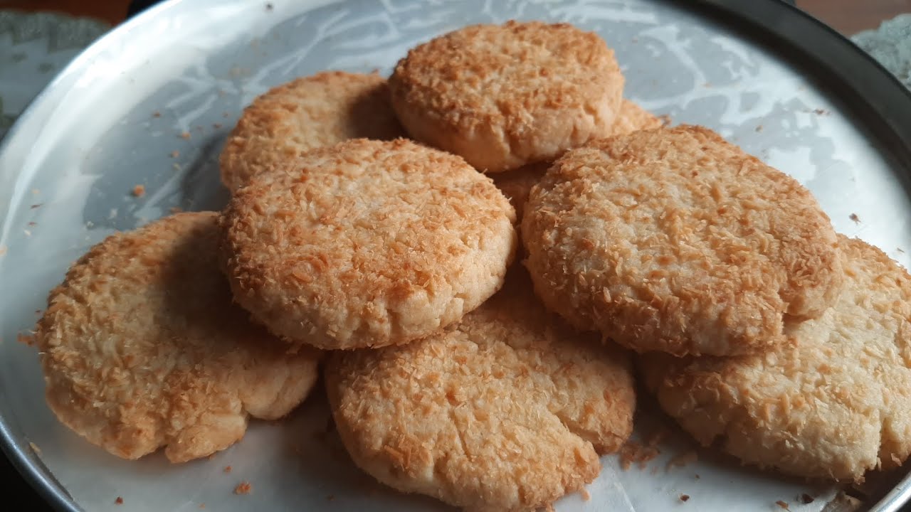 Coconut cookies recipe - YouTube