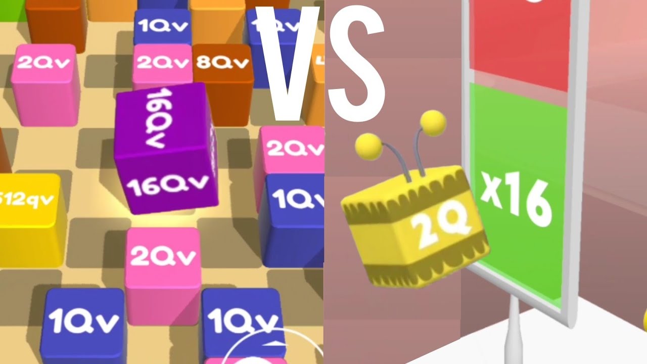 RollCube2048 VS Happy Cubes 2048 (I got 2Q) Big cubs 🔥 - YouTube