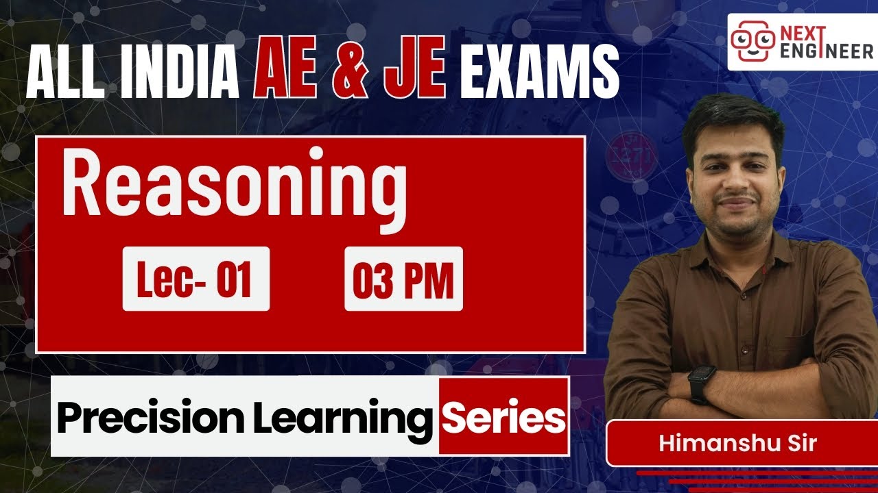 Reasoning - Precision Learning Series by Himanshu Sir | AE & JE Exams ...