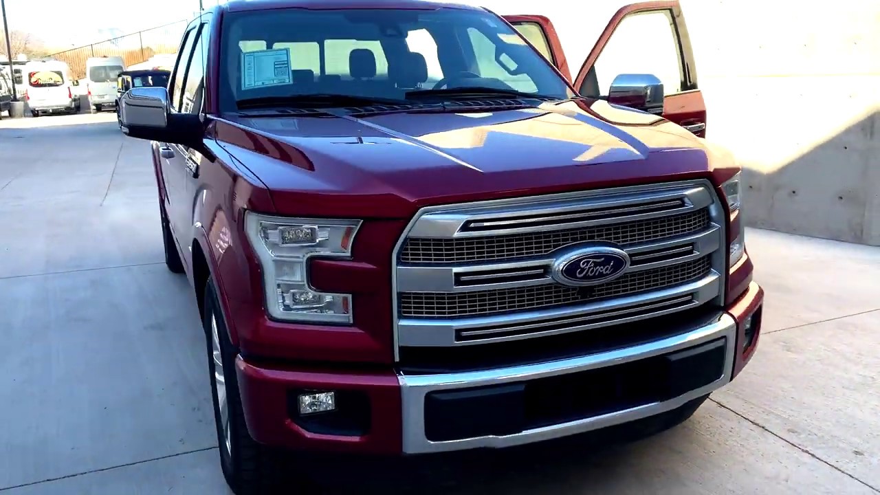 2015 Ford F-150 Platinum RUBY RED - YouTube