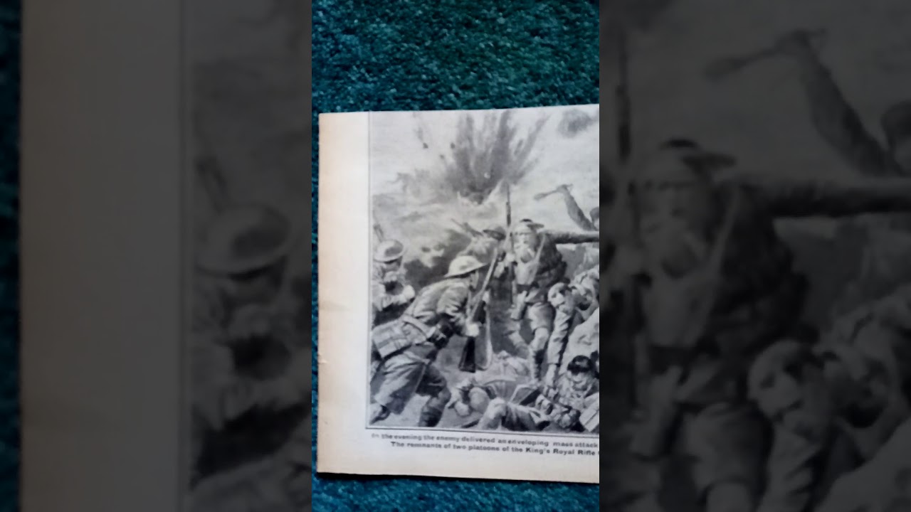 Ww1 world war one scrapbook 1917 Picture Kings Royal rifle corps ...