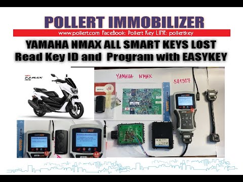Yamaha NMax all smart keys lost Read KEYID and program new Smart key ...