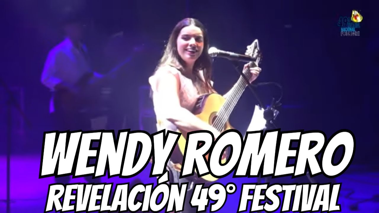 🎤 Wendy Romero, Premio Revelación del 49° Festival Nacional de Folclore ...