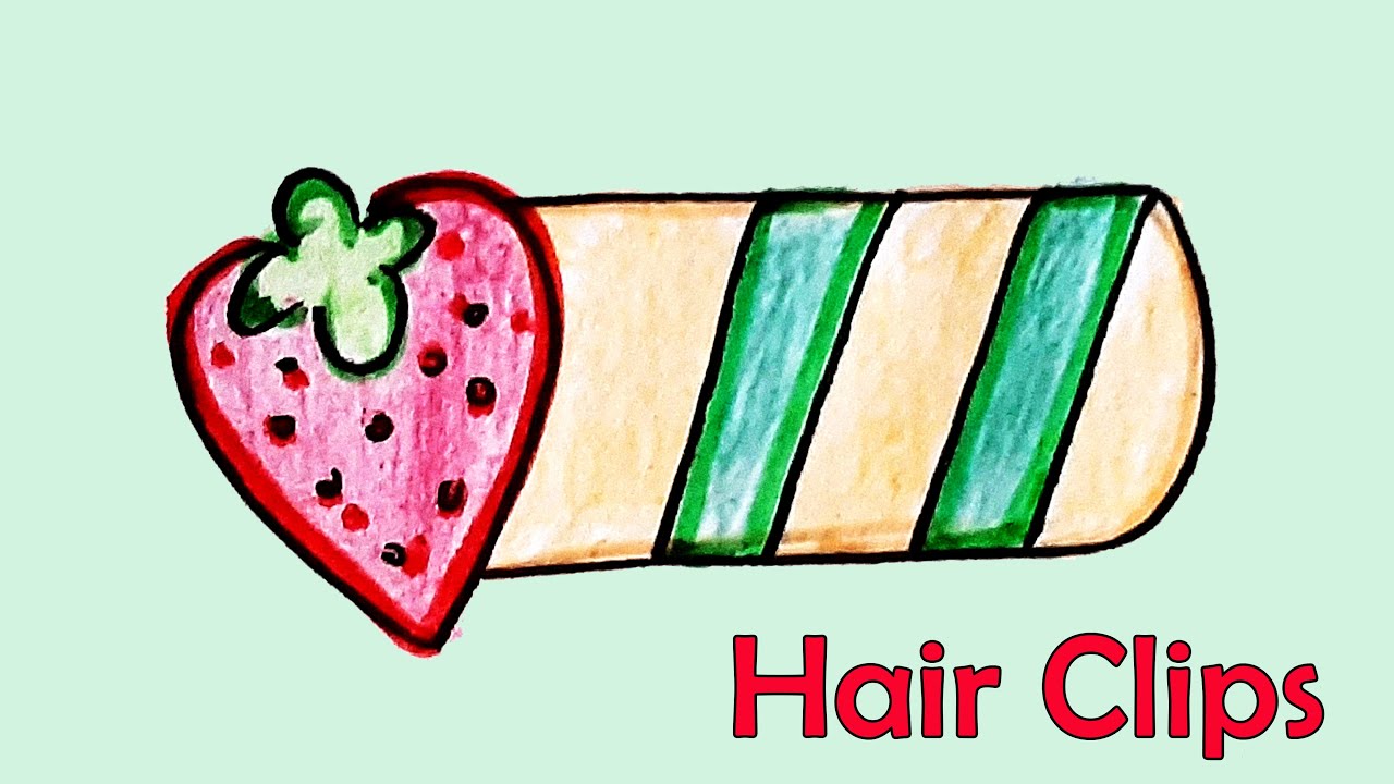 Cute Hair Clips Drawing / Sinoun Draw So Cute - YouTube