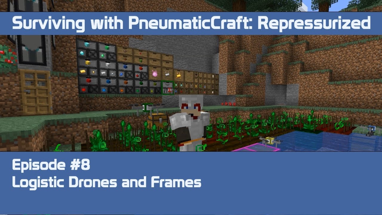PneumaticCraft: Repressurized #8 - Thermal Lagging, Logistic Drones and ...