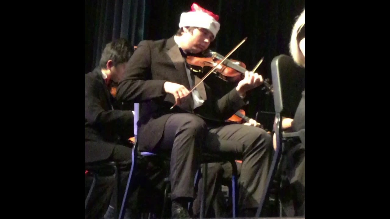 David Landsnes Violinist DRHS Orchestra December 2018 - YouTube