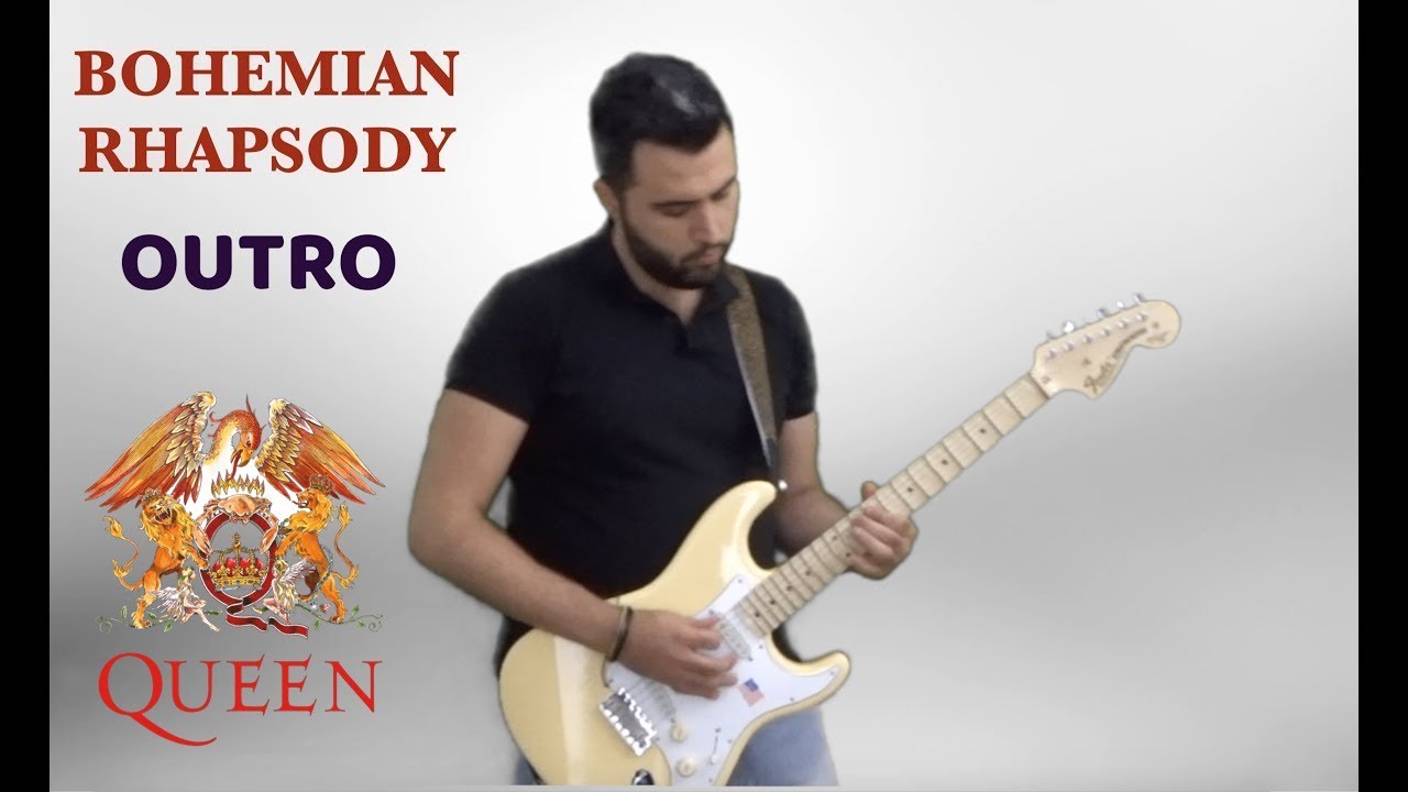 Queen – Bohemian Rhapsody Ending Guitar Riff #youarethechampions - YouTube