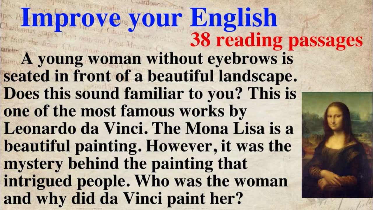 Reading Practice. Improve your pronunciation in English - YouTube