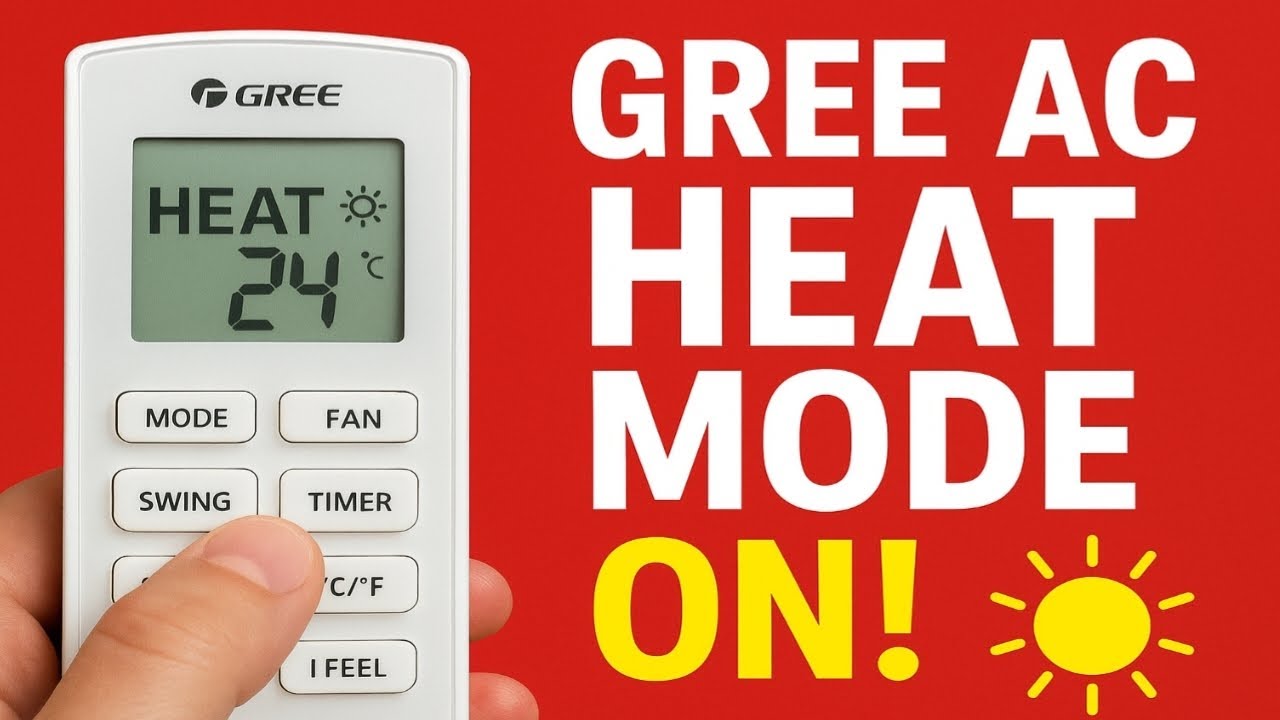 How to Turn On Heat Mode in Gree Air Conditioner | Full Heating ...