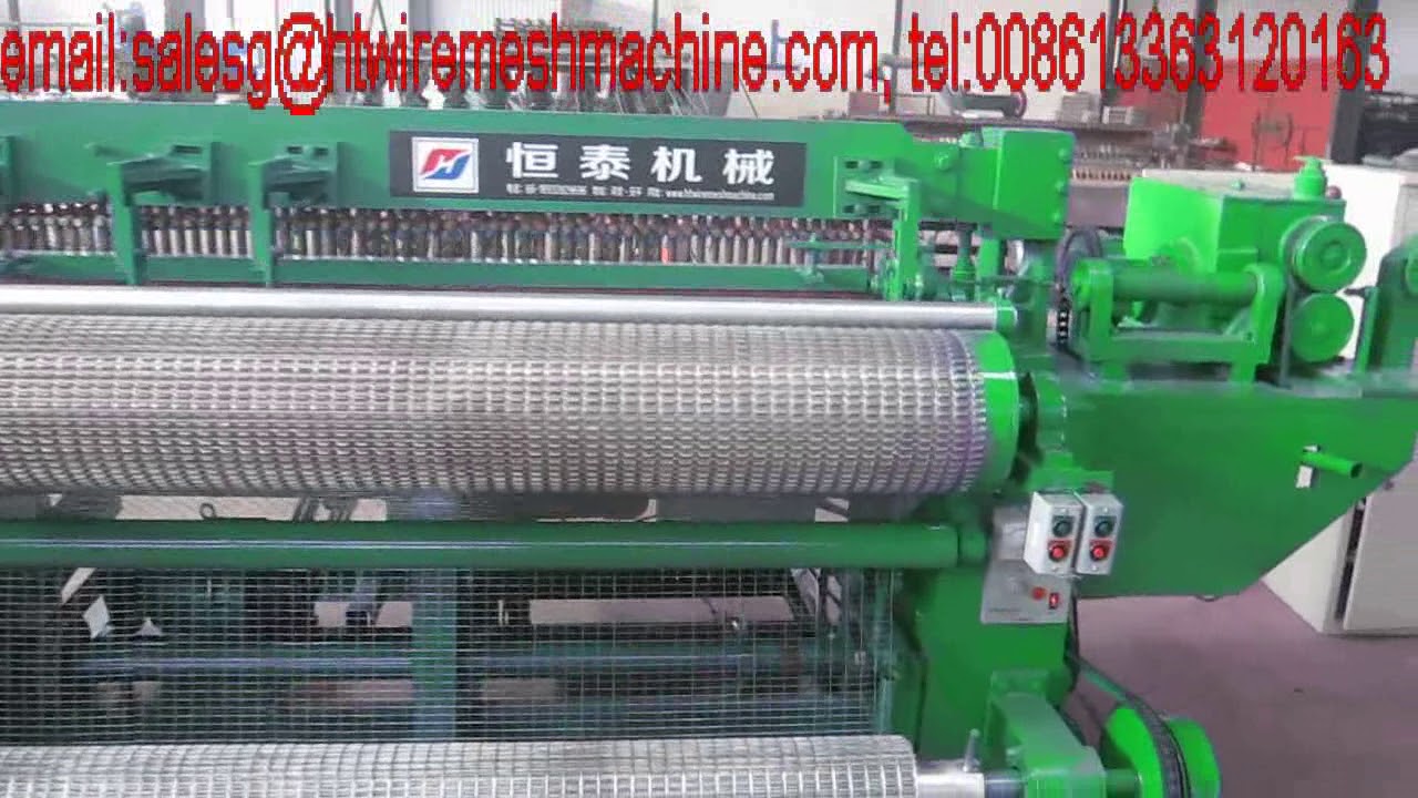 1500mm welded wire mesh machine for Russian customer - YouTube